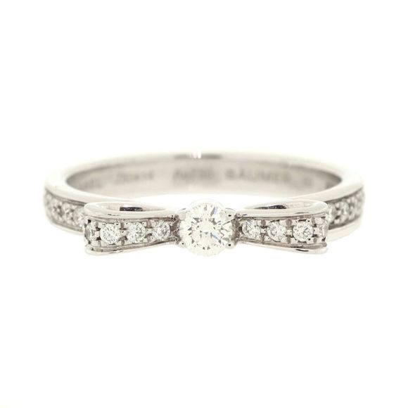 CHANEL | Jewelry | Chanel Ruban Ring 8k White Gold And Diamonds 26ct ...